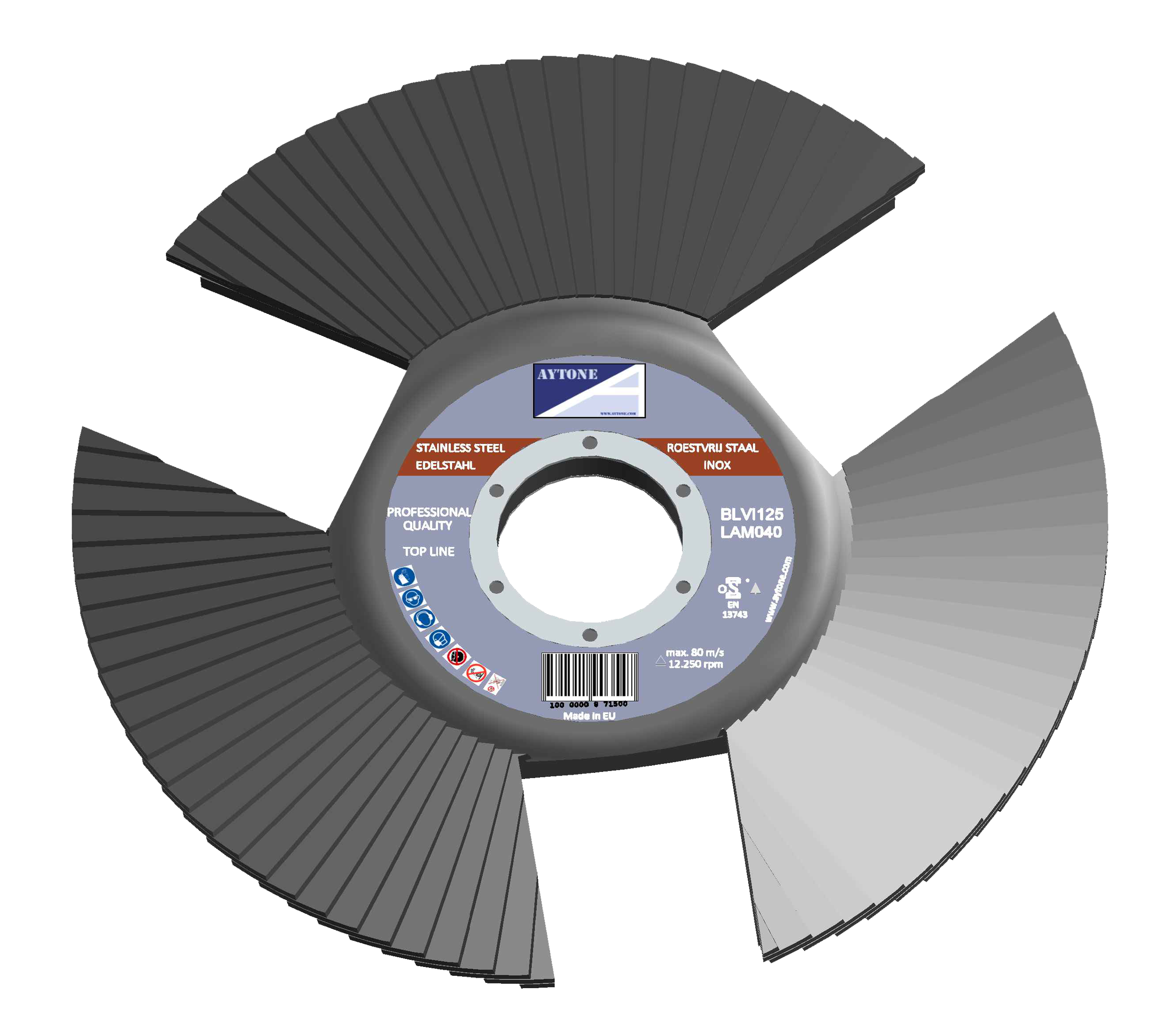 Disque à lamelle VISION pour inox 125mm grain 60 – FixoMatos